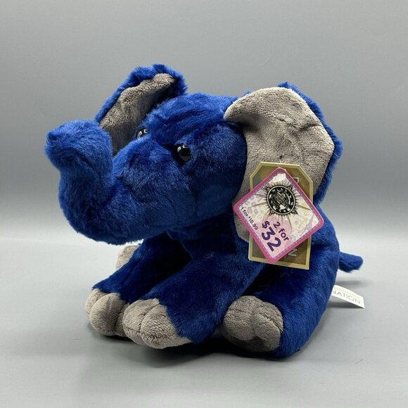 Aurora | Toys | Aurora Destination Nation Blue Elephant Plush Stuffed ...